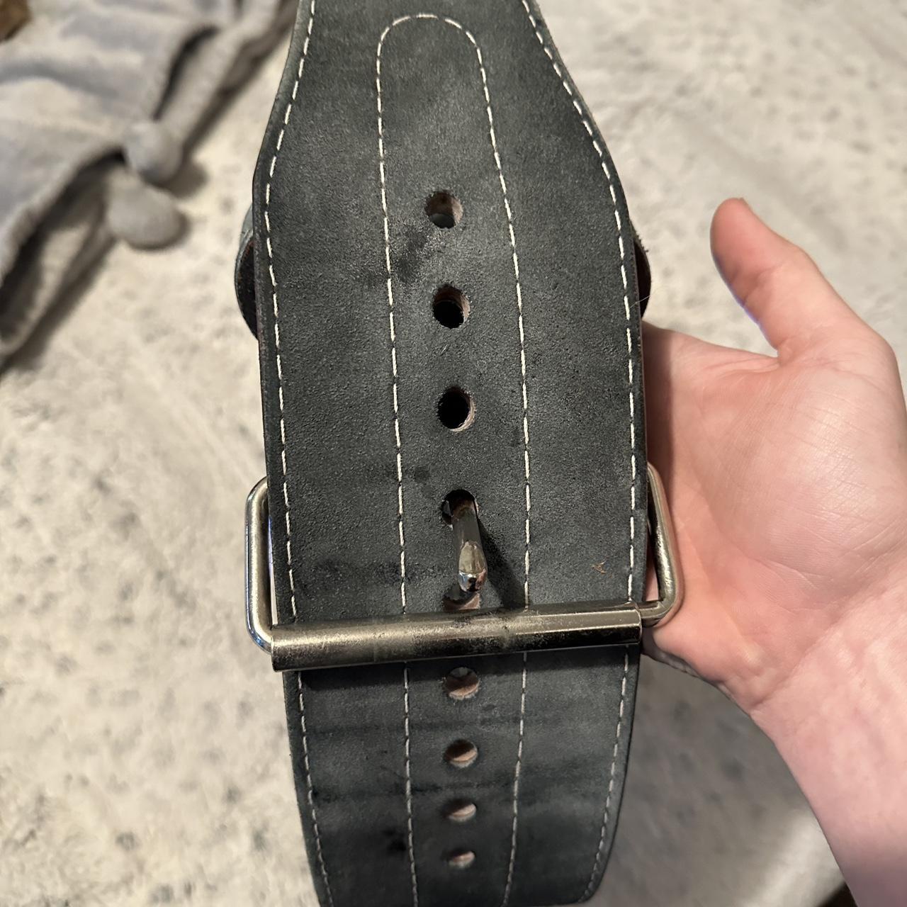 Inzer Prong Belt Black but has chalk on it so... - Depop