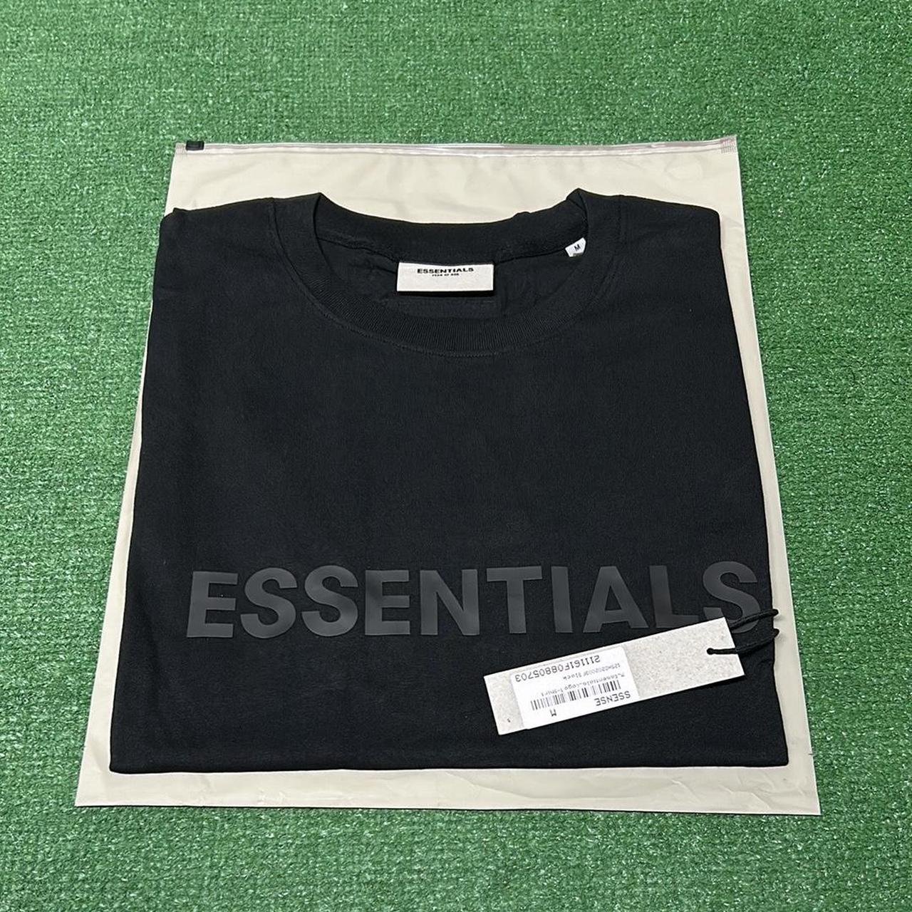 Essentials ss20 black tee size XS/S/M Brand... | Depop