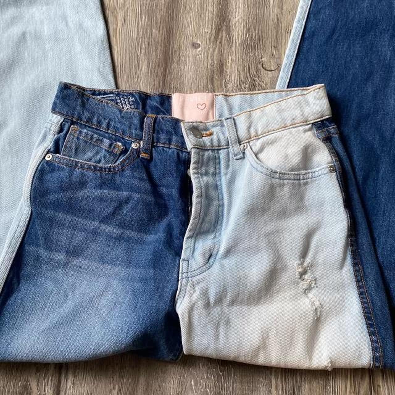 Revice two colored jeans! I love these jeans so... - Depop