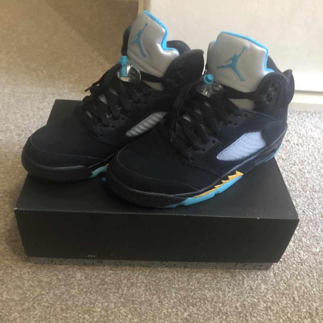 Jordan 5s Aqua Brand new MESSAGE BEFORE BUYING !!!! - Depop
