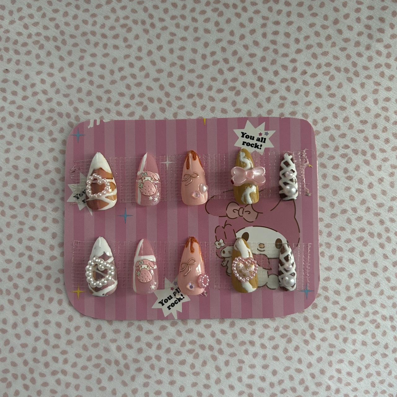 Neapolitan cute nail art set #nailart #presson... | Depop