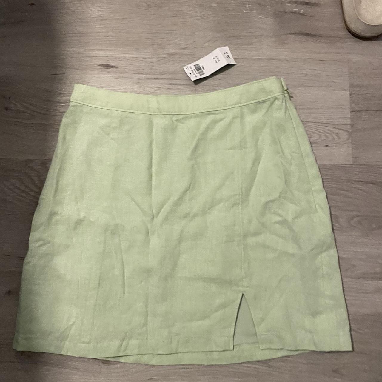 Abercrombie & Fitch light green mini skirt **new... - Depop