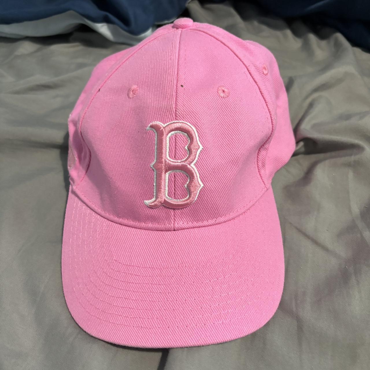 Pink Boston Red Sox baseball cap **adjustable... - Depop