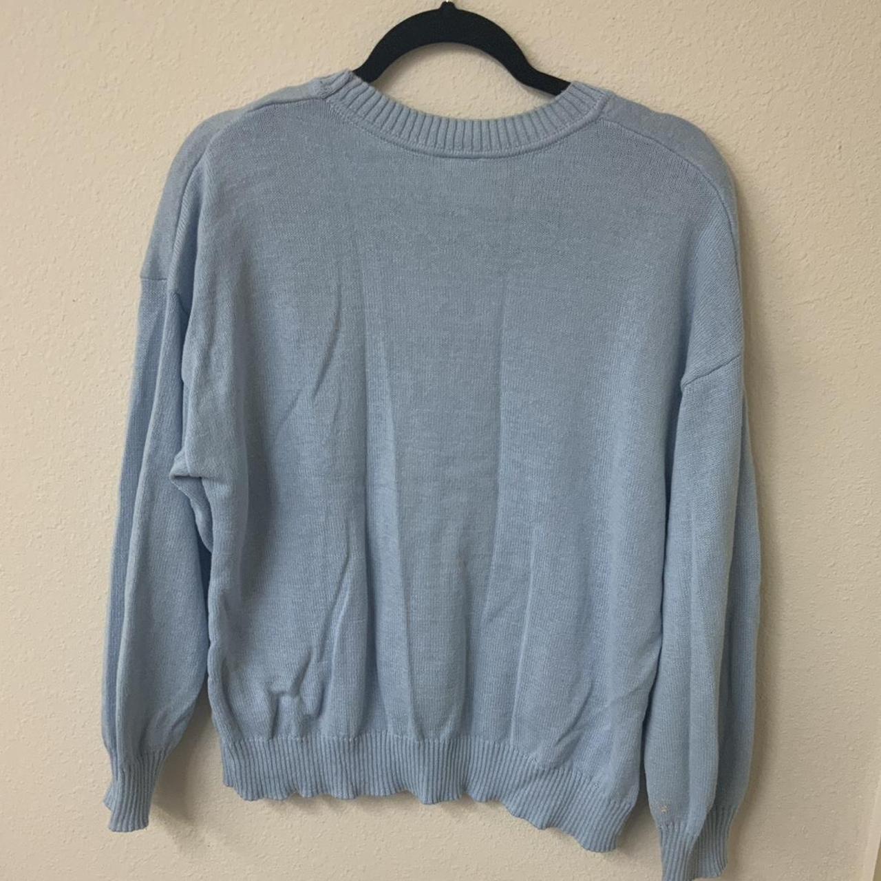 light blue argyle cinnamoroll sweater in size XXL a... | Depop