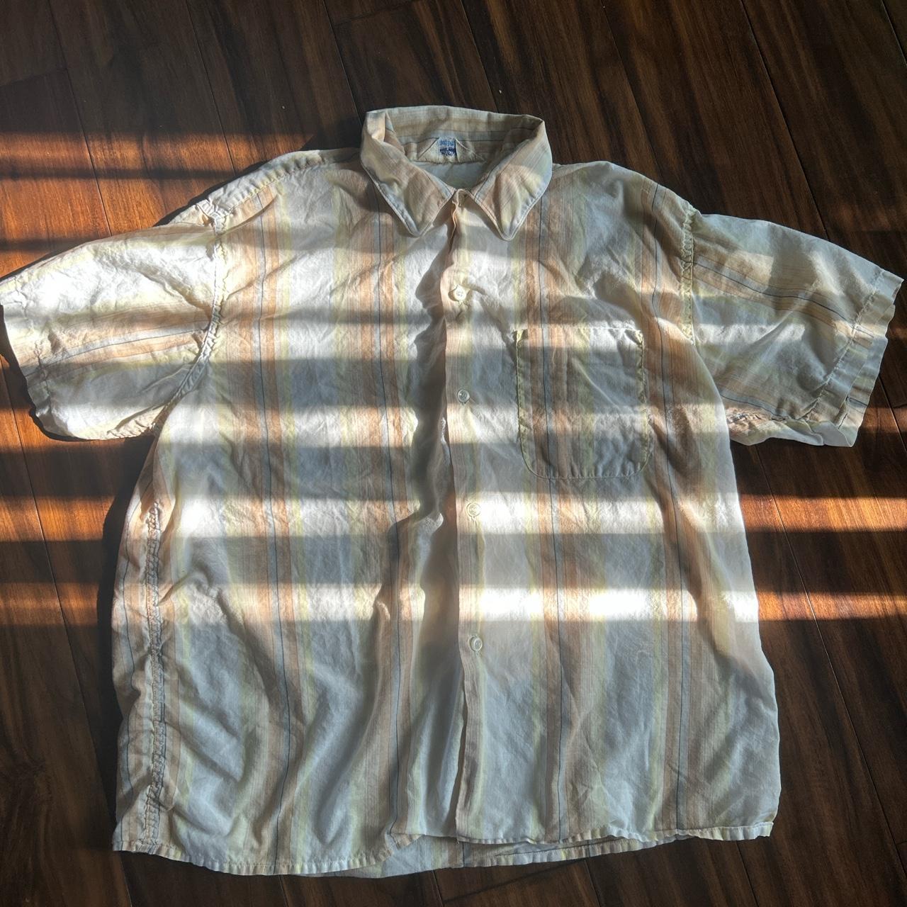 Large vintage 90s button up shirt this button up... - Depop