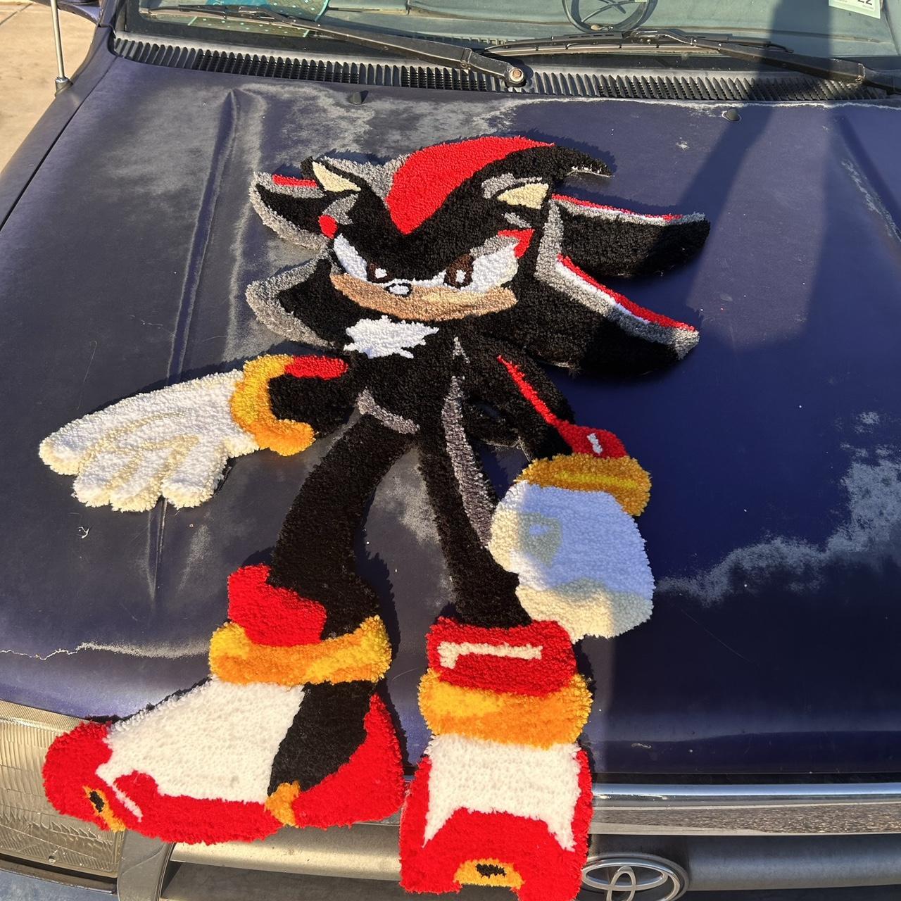 Shadow the hedgehog rug 2x3 I can make any character... - Depop