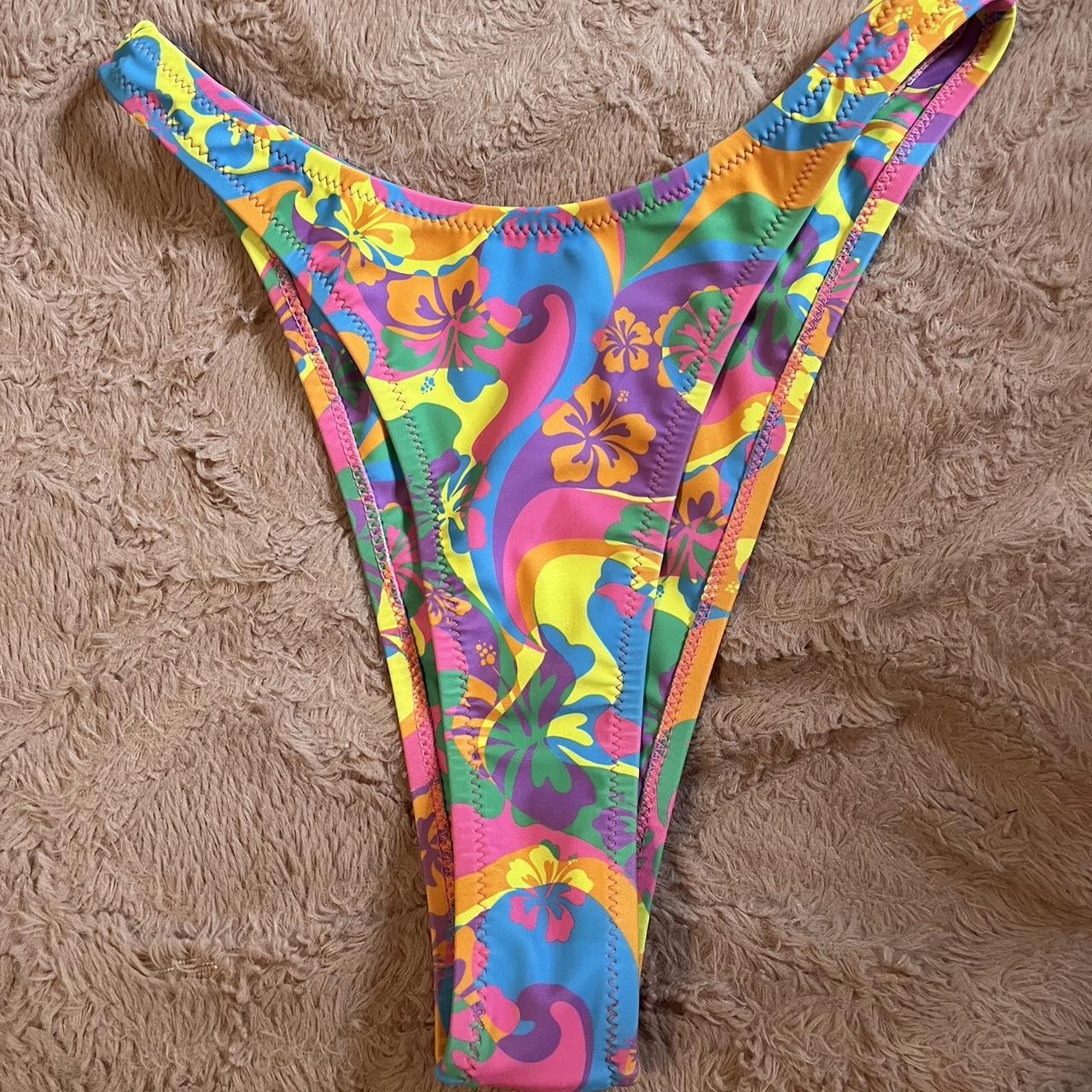 Medium kulani kini tutti frutti high leg vintage,... - Depop