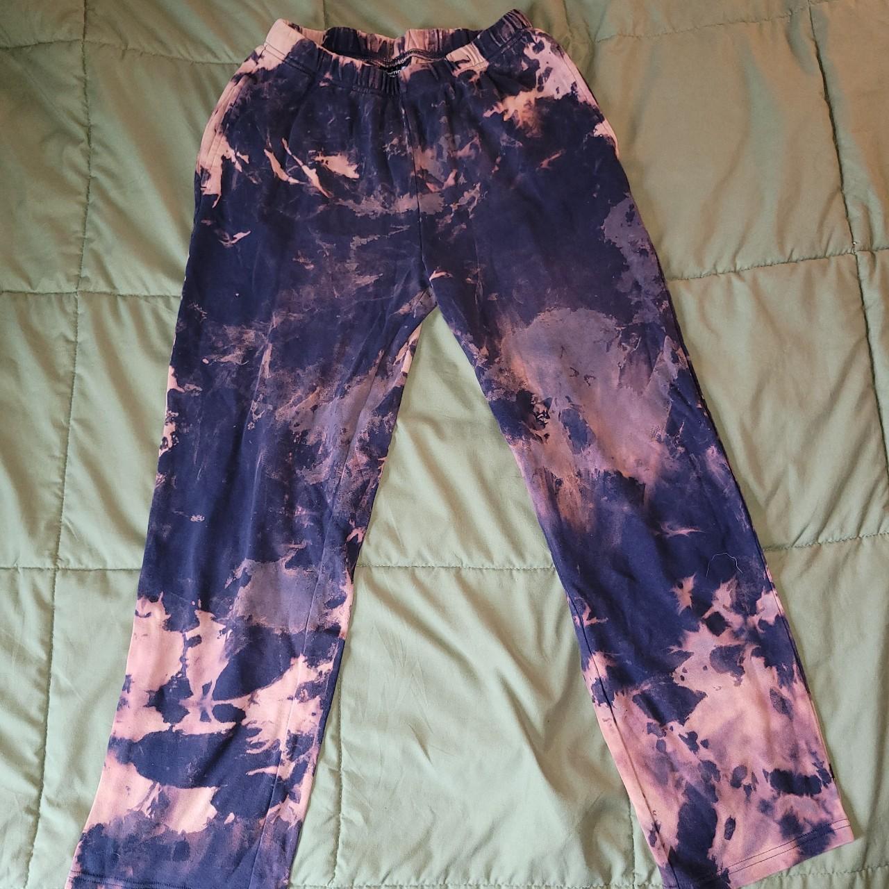 bleached small basic editions sweatpants! • open... - Depop