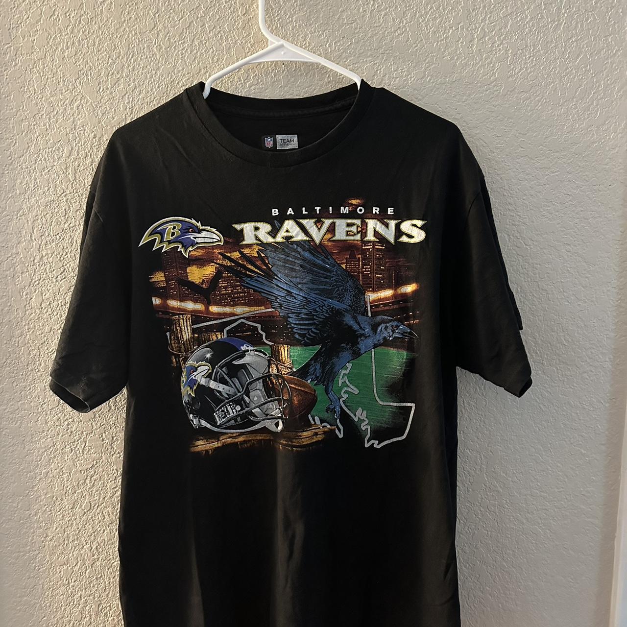 Vintage Baltimore Ravens Shirt Size: L (fits more... - Depop