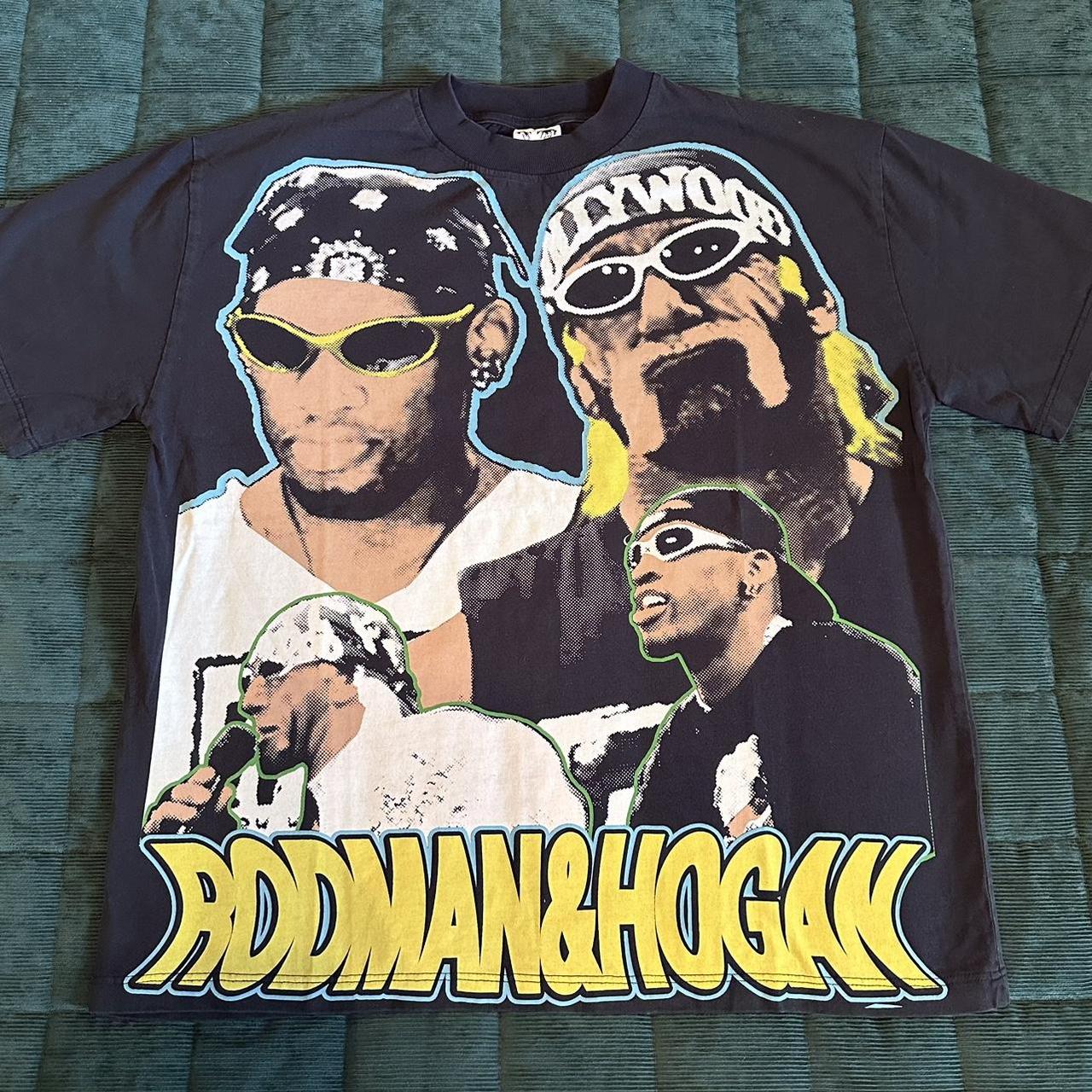 Hulk Hogan and Dennis Rodman WWF Wrestling T Shirt... | Depop