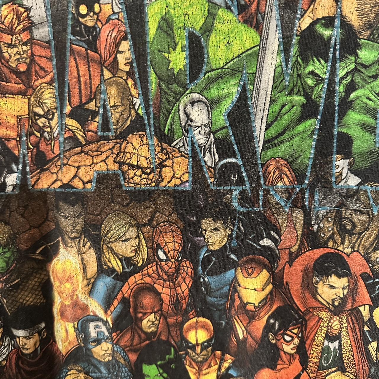 Vintage marvel tee 16 and a half pit to pit 25 length - Depop