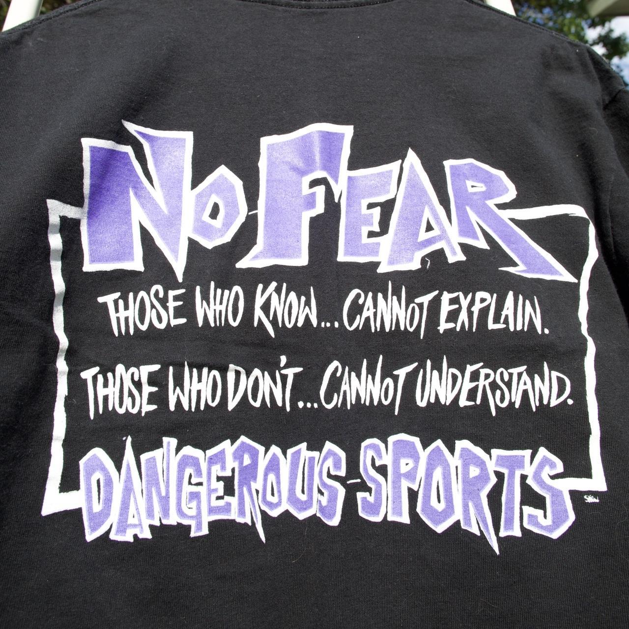 vintage NO FEAR t-shirt SINGLE STITCH - Depop