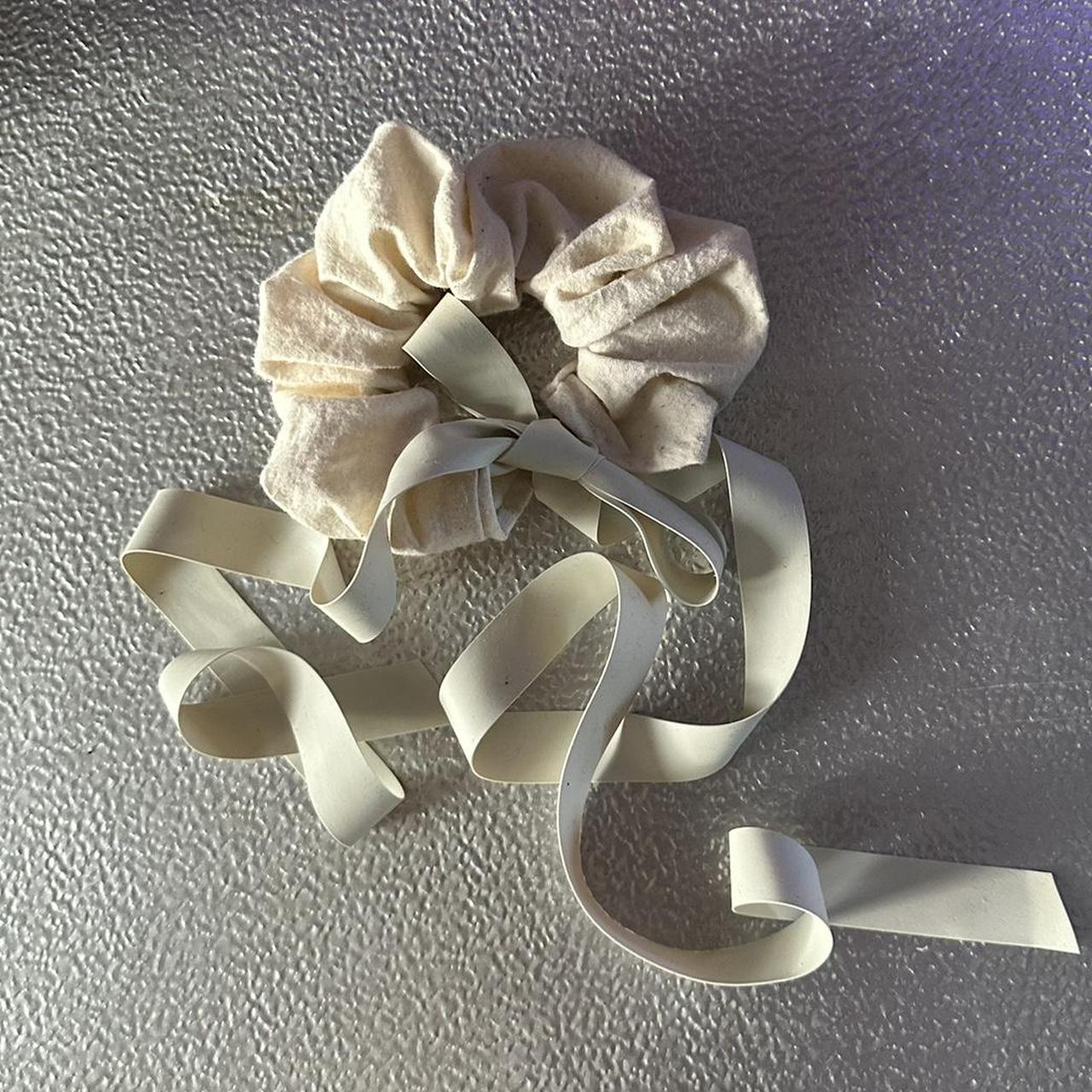 dirty laundry™️ fetishcore adjustable bow scrunchie... - Depop