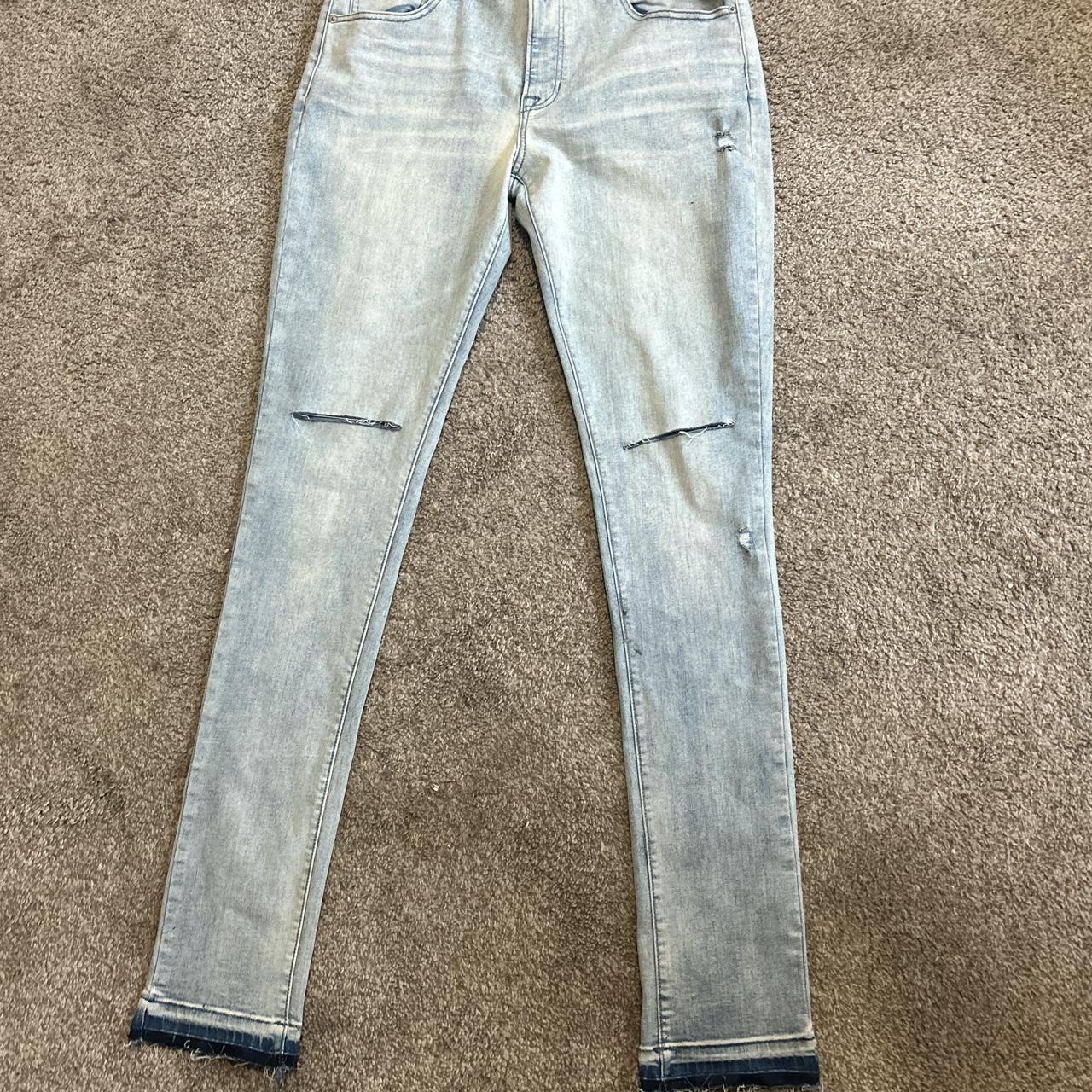 Stacked denim skinny jeans - Depop