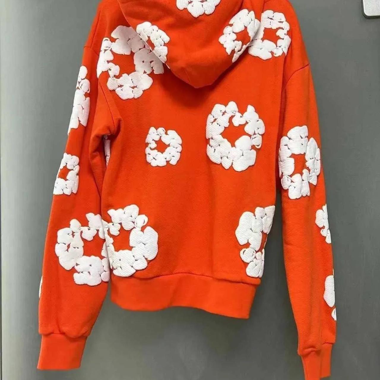 Denim tear orange -Limited edition hoodie streetware... - Depop