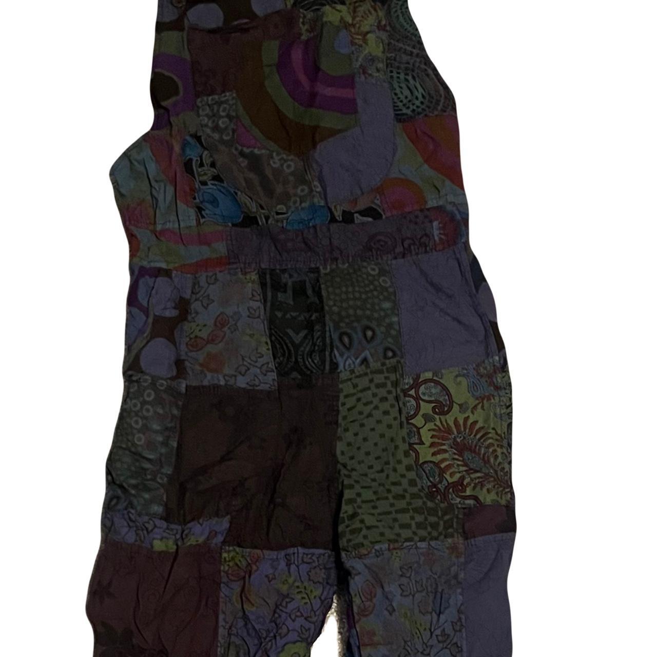 the little bazaar funky cotton overalls:) fits size... - Depop