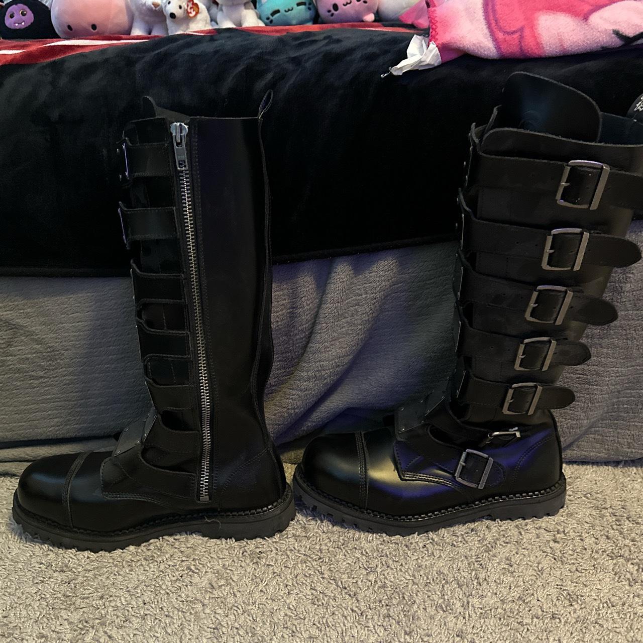 Demonia Riot-21MP Worn 3-4 times and never taken... - Depop