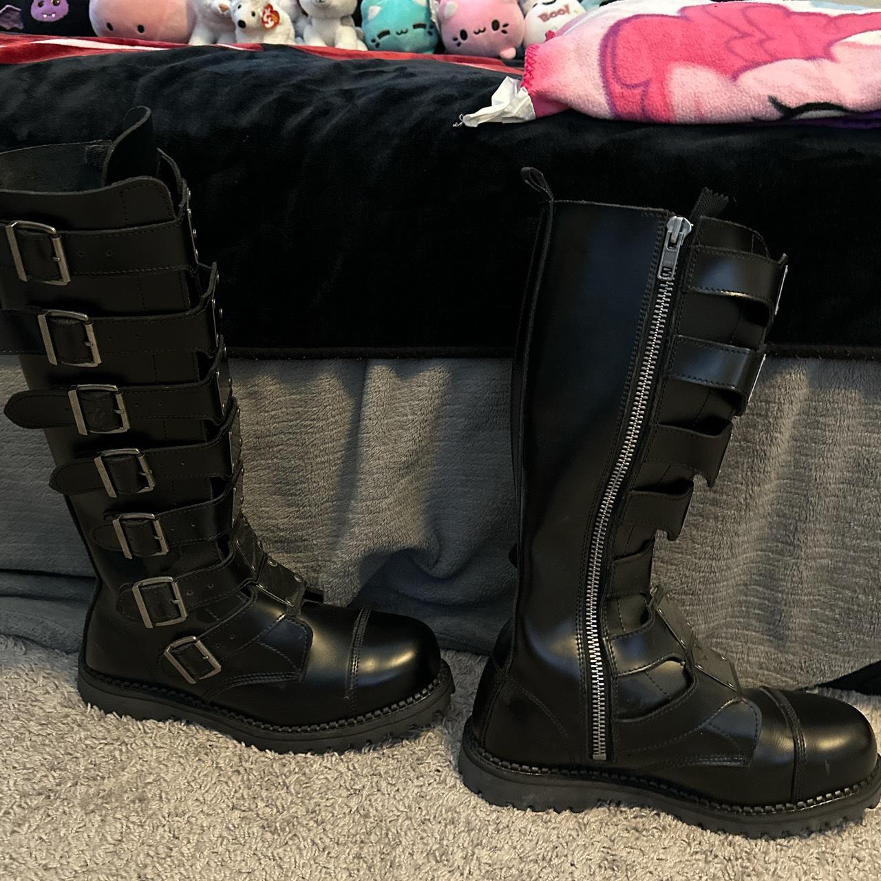 Demonia Riot-21MP Worn 3-4 times and never taken... - Depop