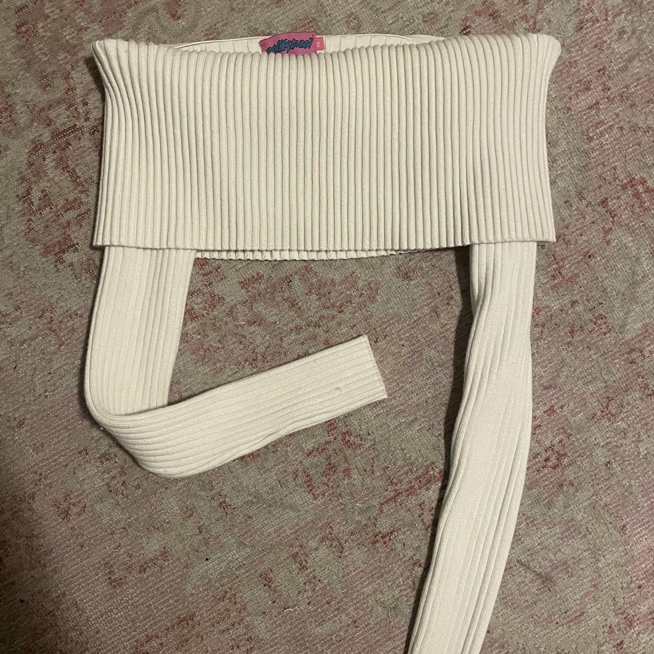 Edikted foldover sweater top Worn 1-2 times... - Depop