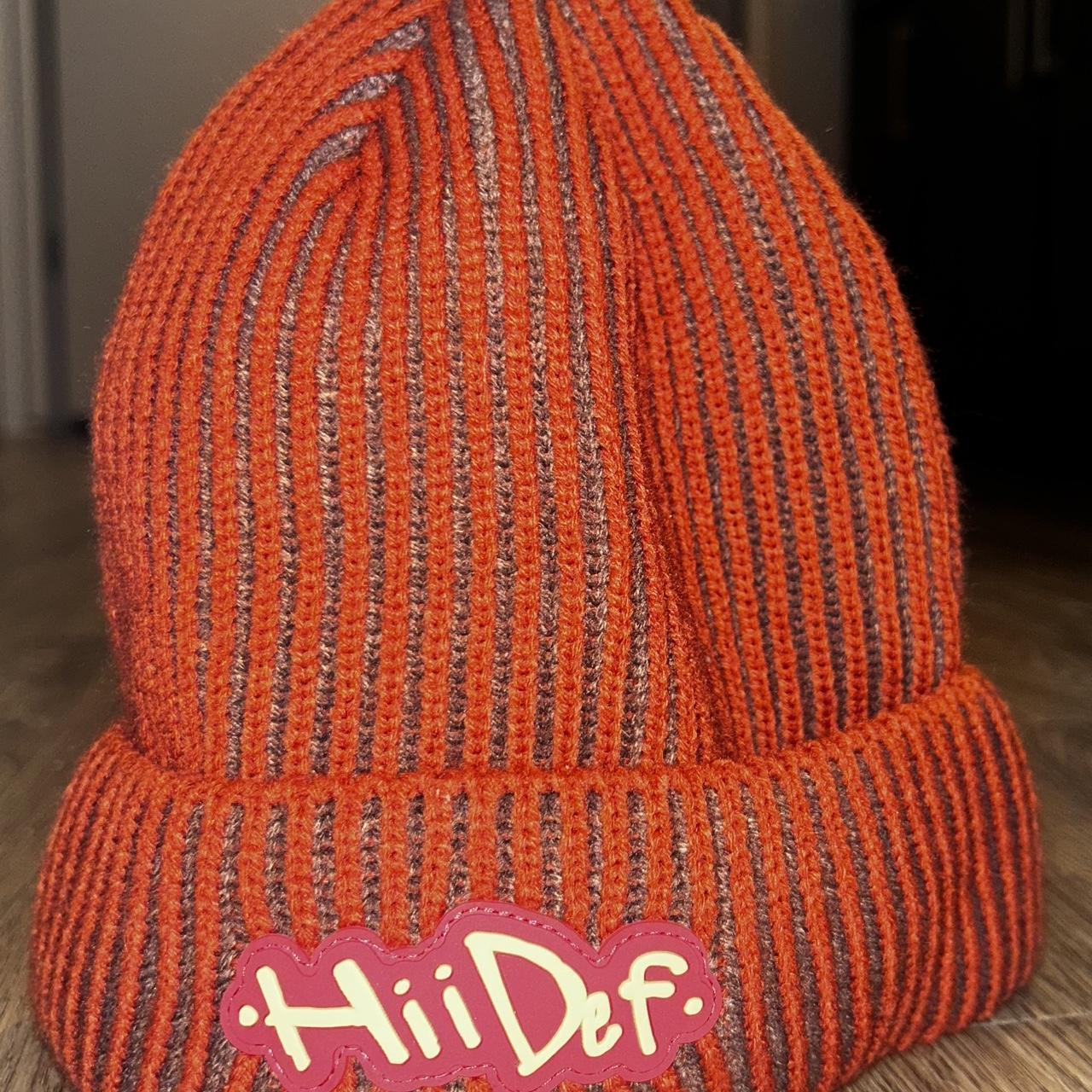 Hiidef red beanie!! Never worn, no flaws, only... - Depop