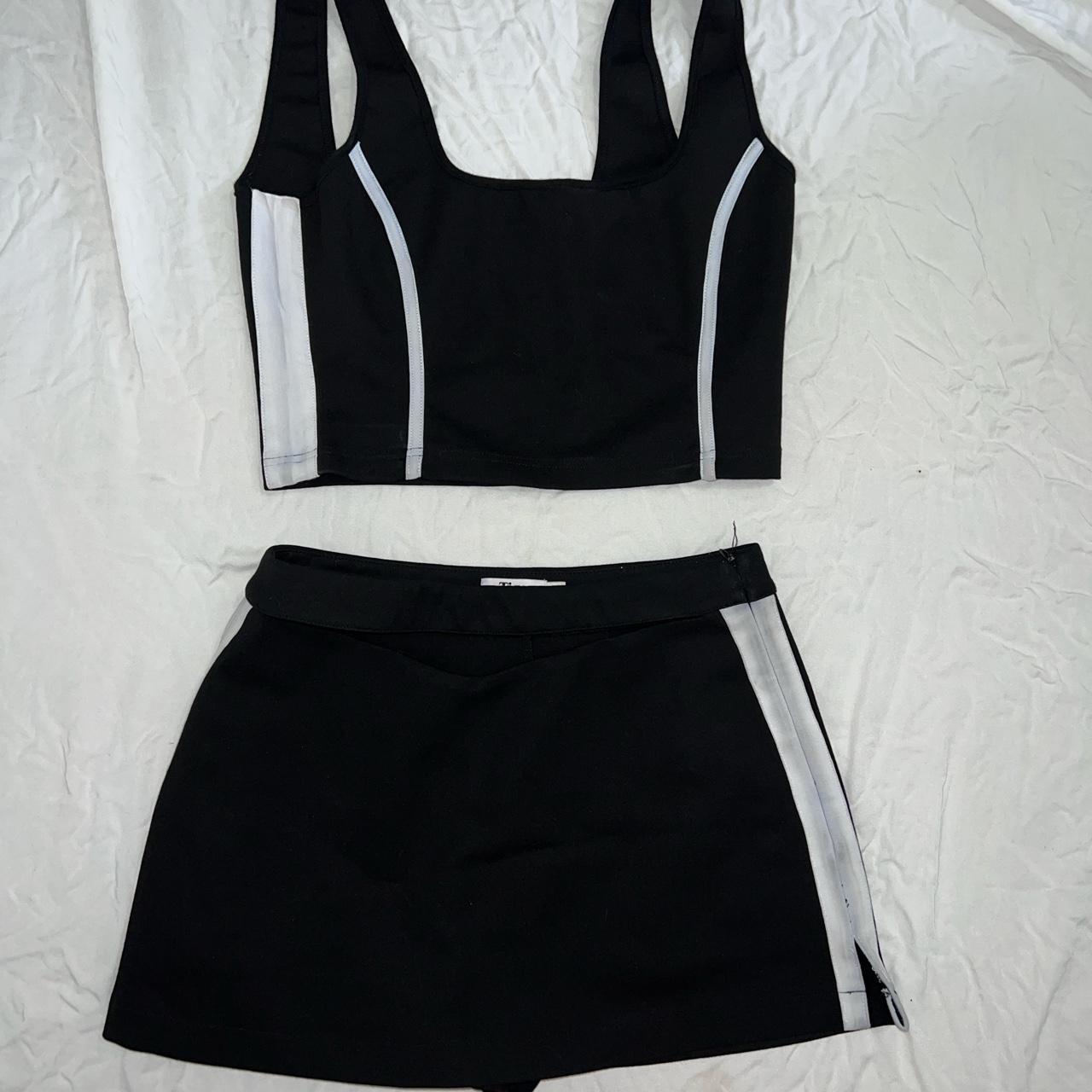 Tiger mist set Skort and matching top Bottom size... - Depop