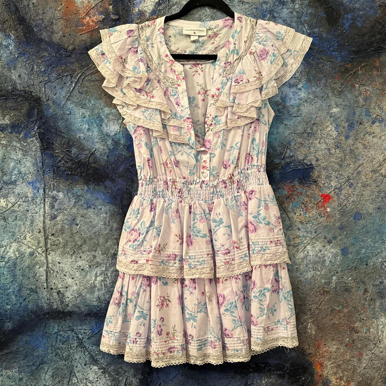 Beautiful never worn love shack fancy purple dress.... - Depop