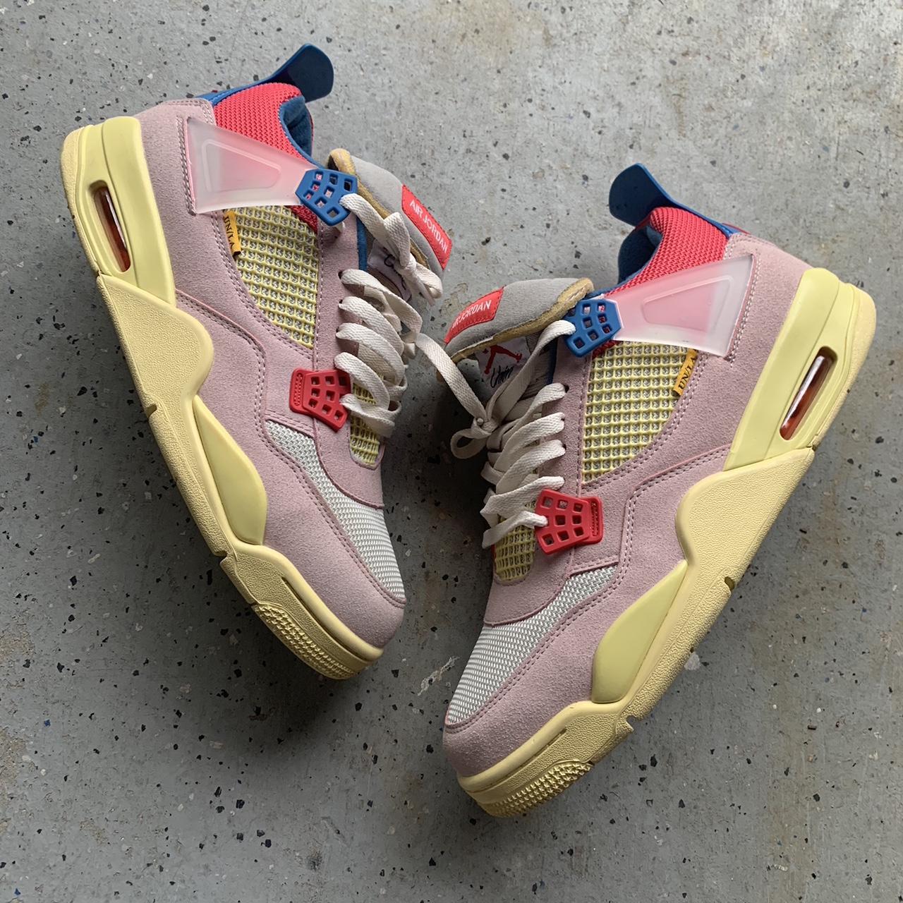 Union Jordan 4 Guava Ice R3ps Size 11 Beat Up box - Depop