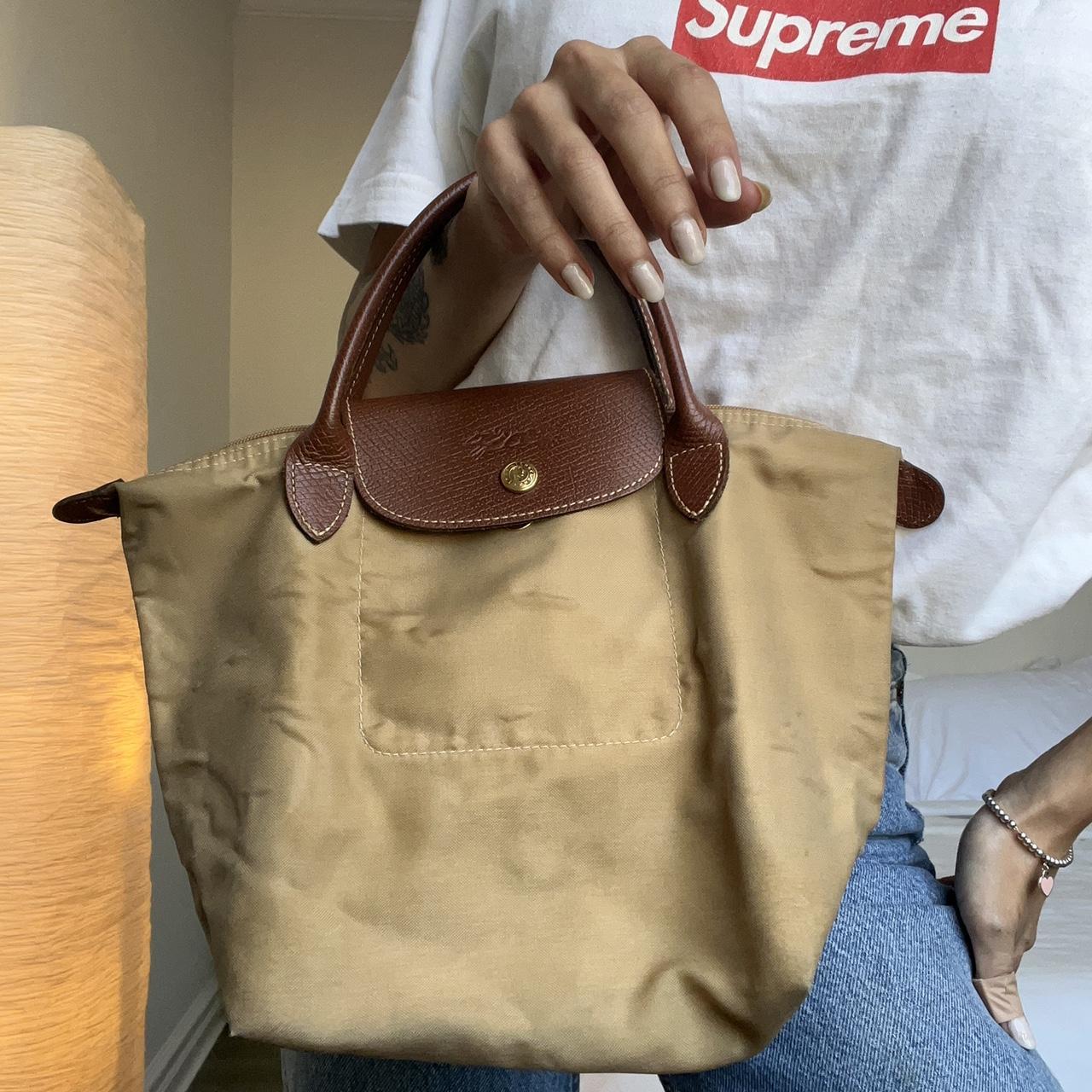 Beige 🥯 Small Longchamp Classic Bag in sz Small... - Depop