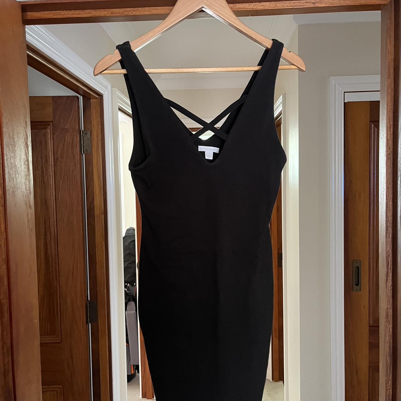 Black Kookai body con dress. Can be worn reversible... - Depop
