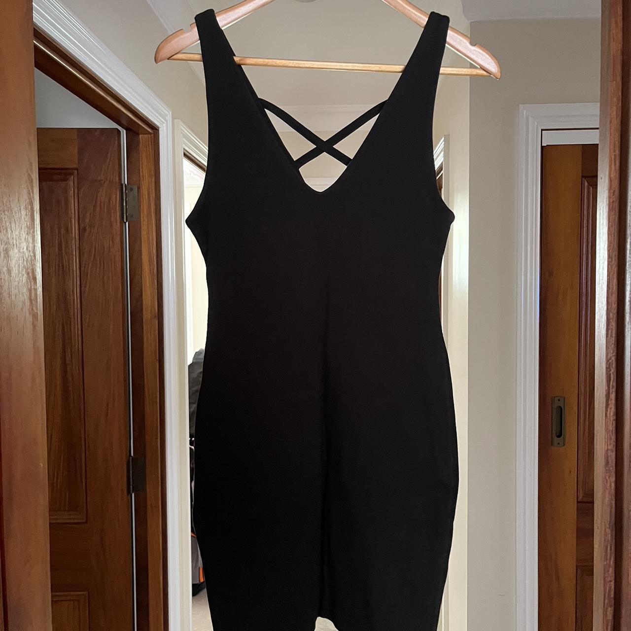 Black Kookai body con dress. Can be worn reversible... - Depop
