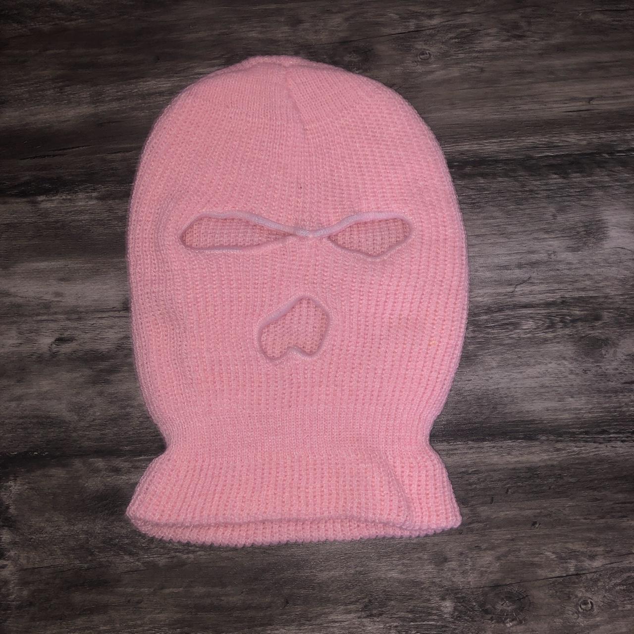 pink ski mask - Depop