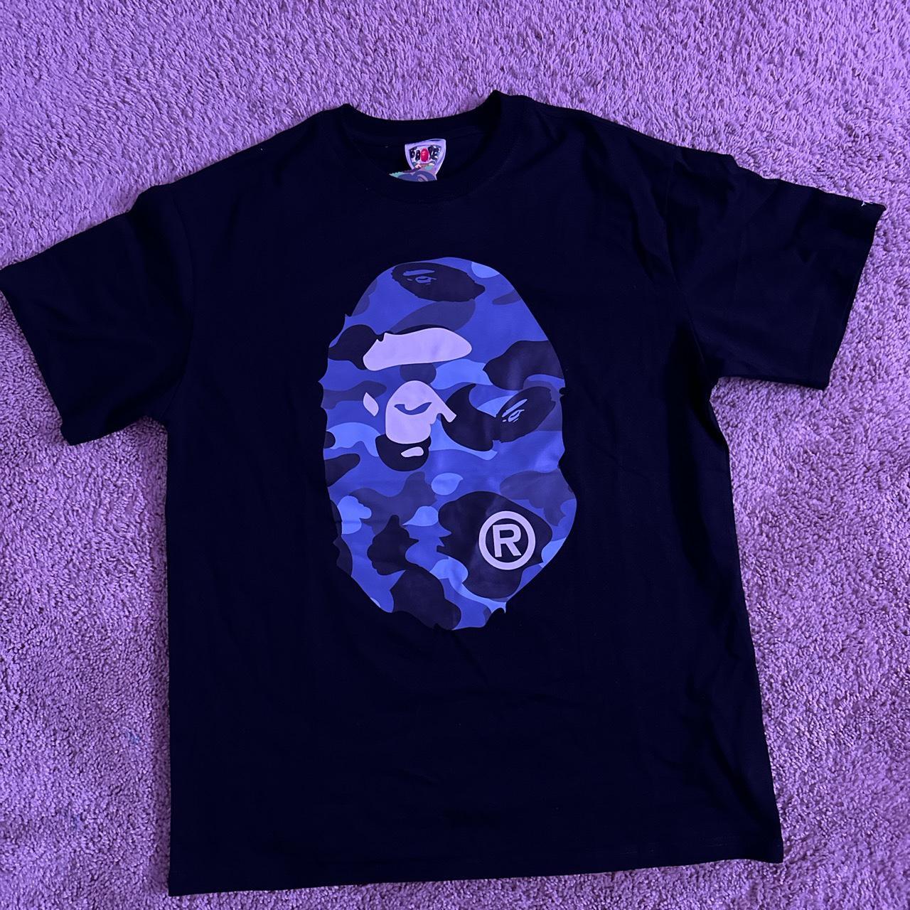 -Bape Blue Camo Tee -Size Large -Brand new - Depop