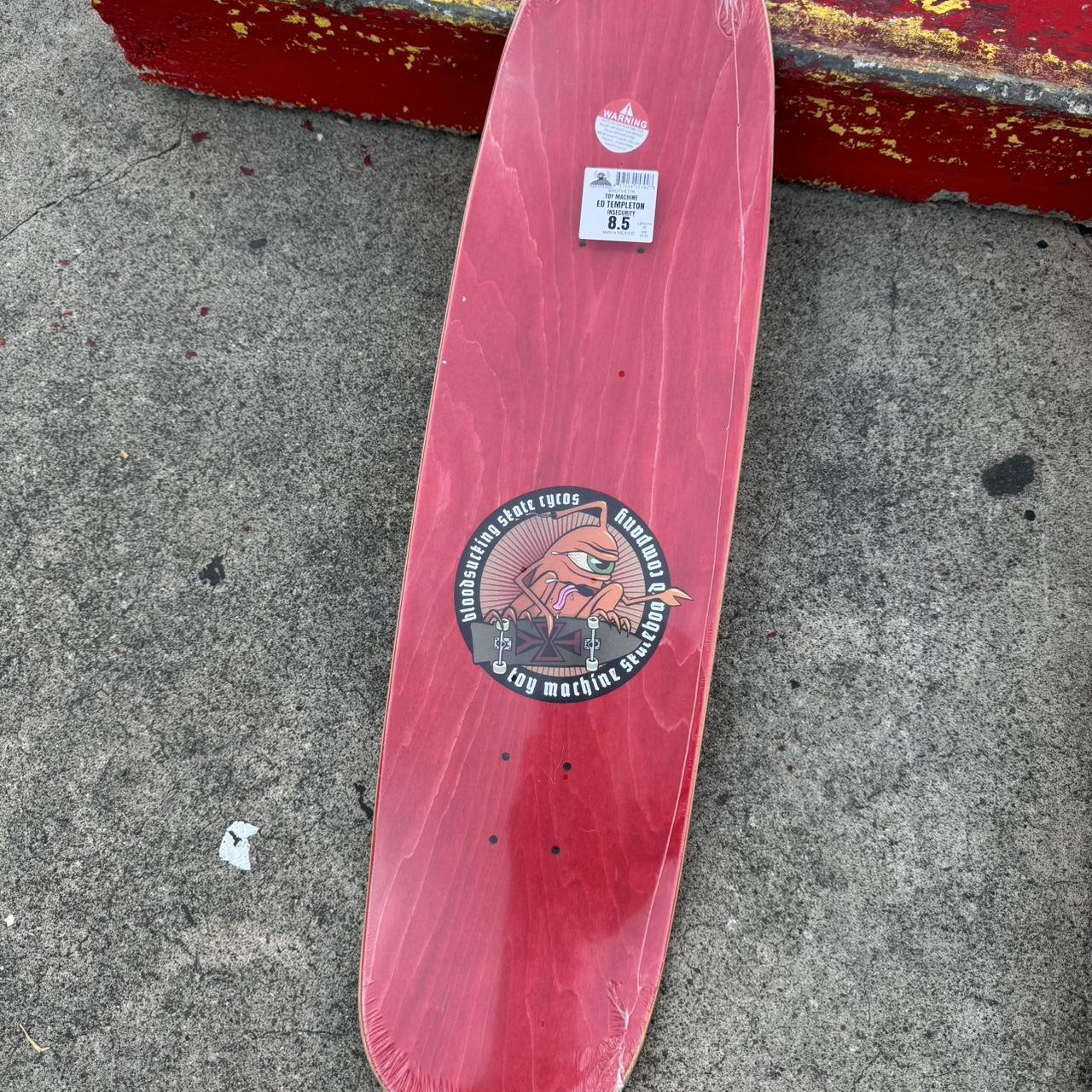 Toy machine skateboard ed templeton Size 8.5 shaped... - Depop