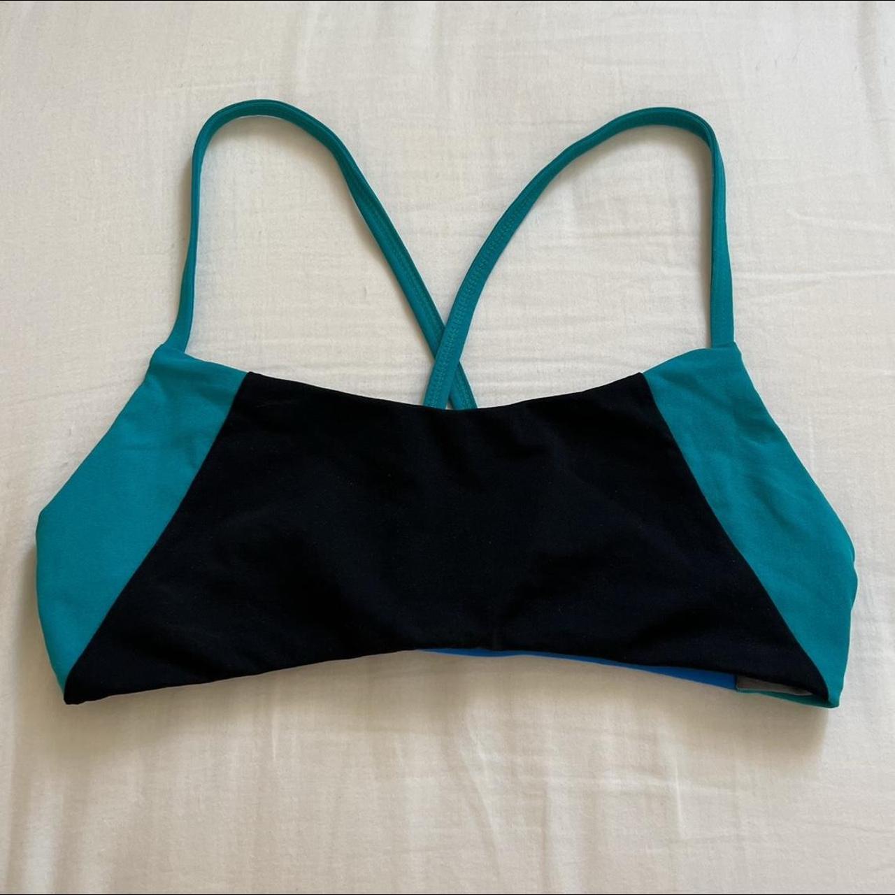 Blue, purple, and black size small jolyn top, super... - Depop