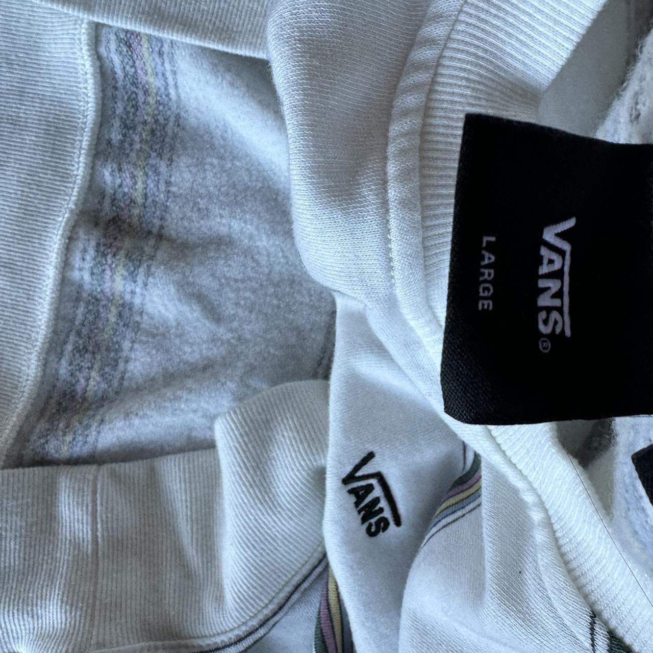 Large striped vans sweater/crewneck #streetwear - Depop