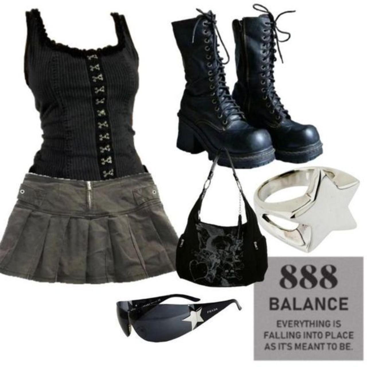 y2k grunge clothing bundle! super cute cheap... - Depop