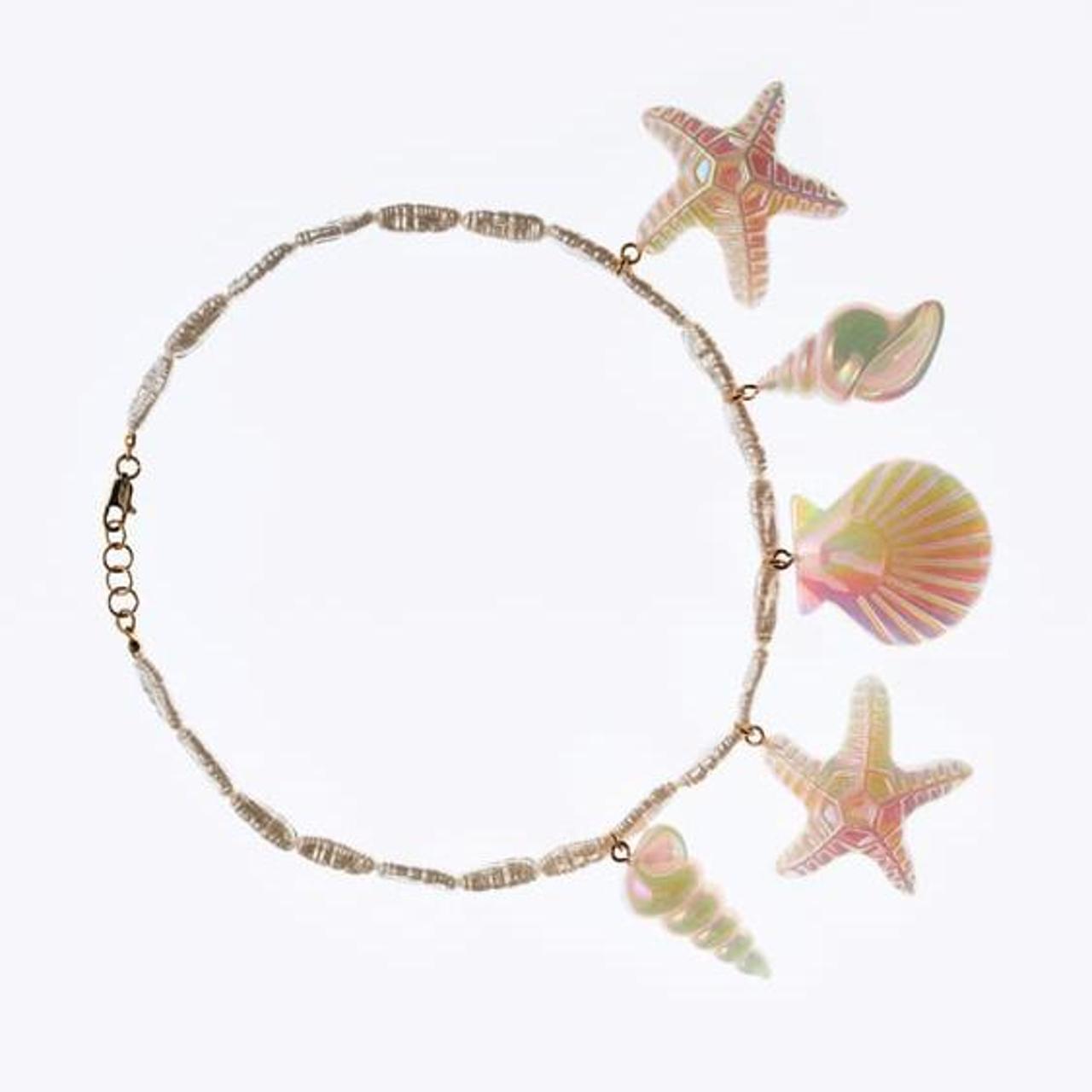 Zara x Barbie Collection Shell Necklace SOLD OUT... - Depop