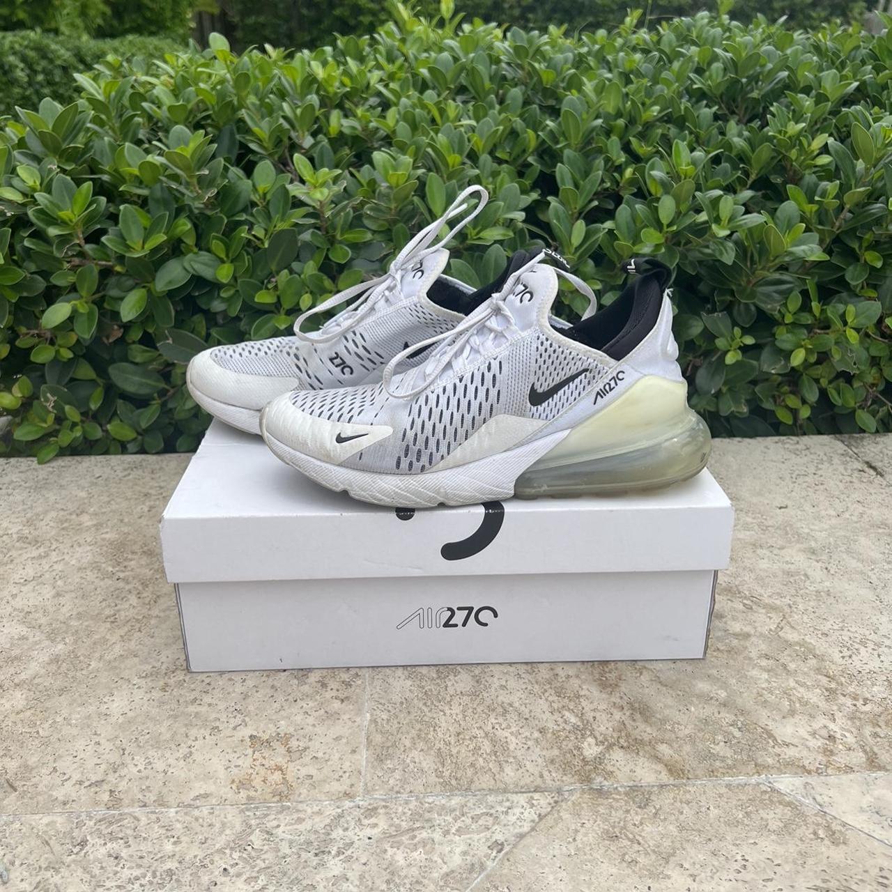 Used white Nike Air Max 270 🤍 #nike #workoutgear... - Depop