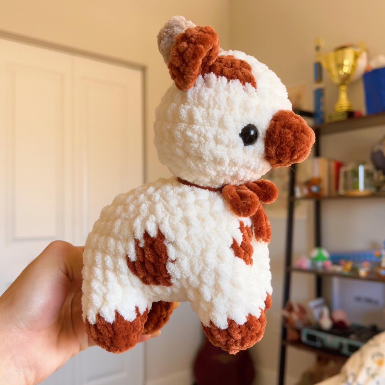 Crochet cow custom colors (read description)... - Depop