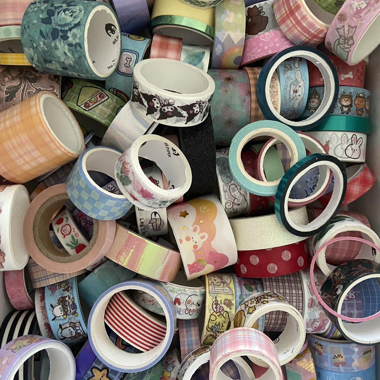 washi tape sample !!! 5 random tape samples each... - Depop