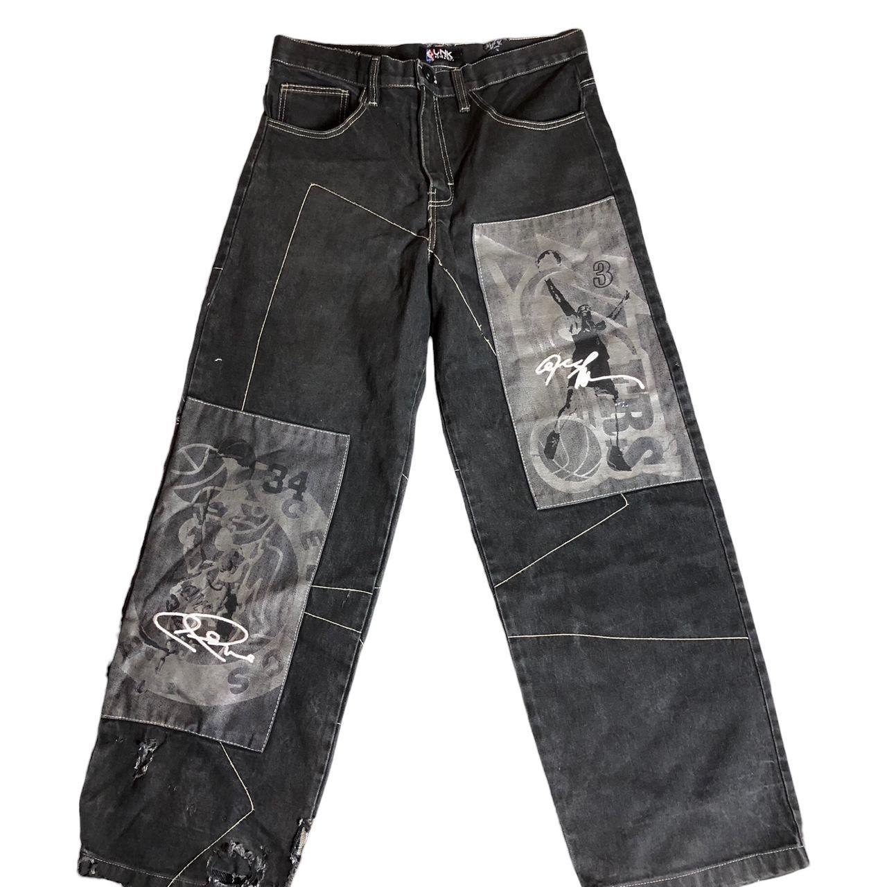 Vintage UNK NBA Baggy Denim – Grey 🔥 Rare Y2K-style... | Depop