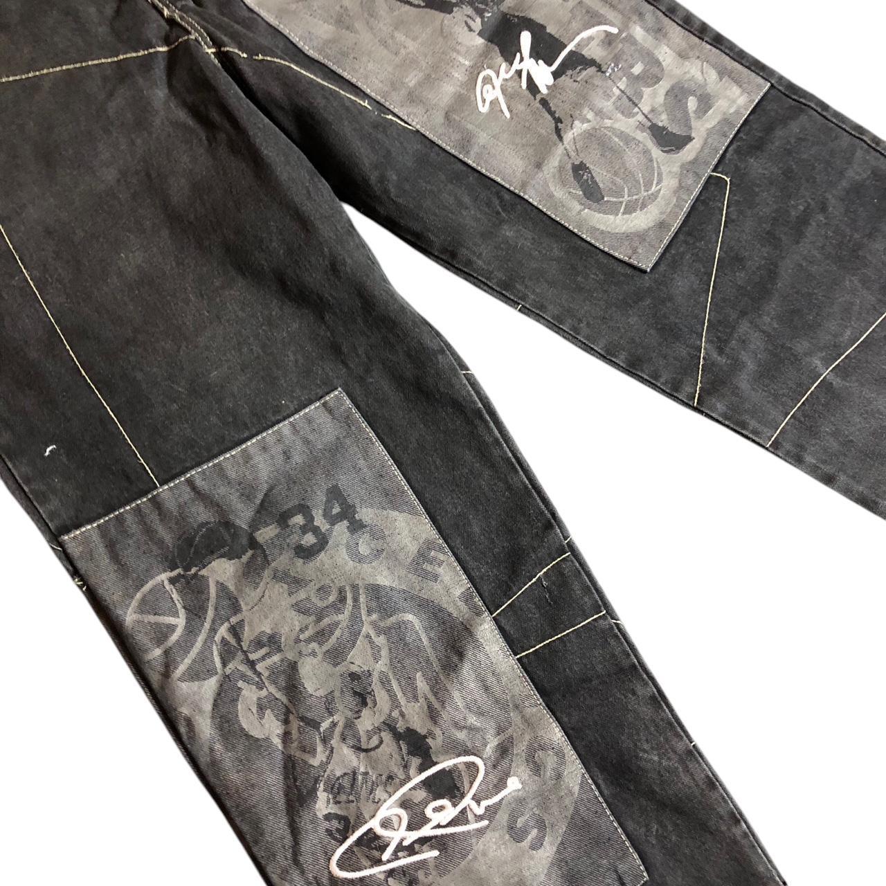 Vintage UNK NBA Baggy Denim – Grey 🔥 Rare Y2K-style... | Depop