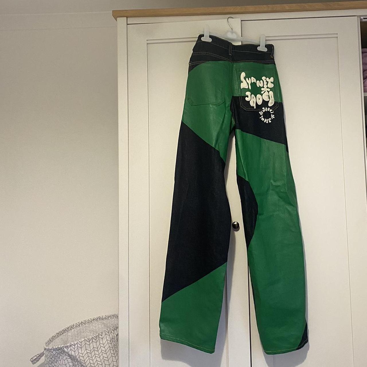 Sydney x Jaded Ldn jeans Green and dark wash denim... - Depop