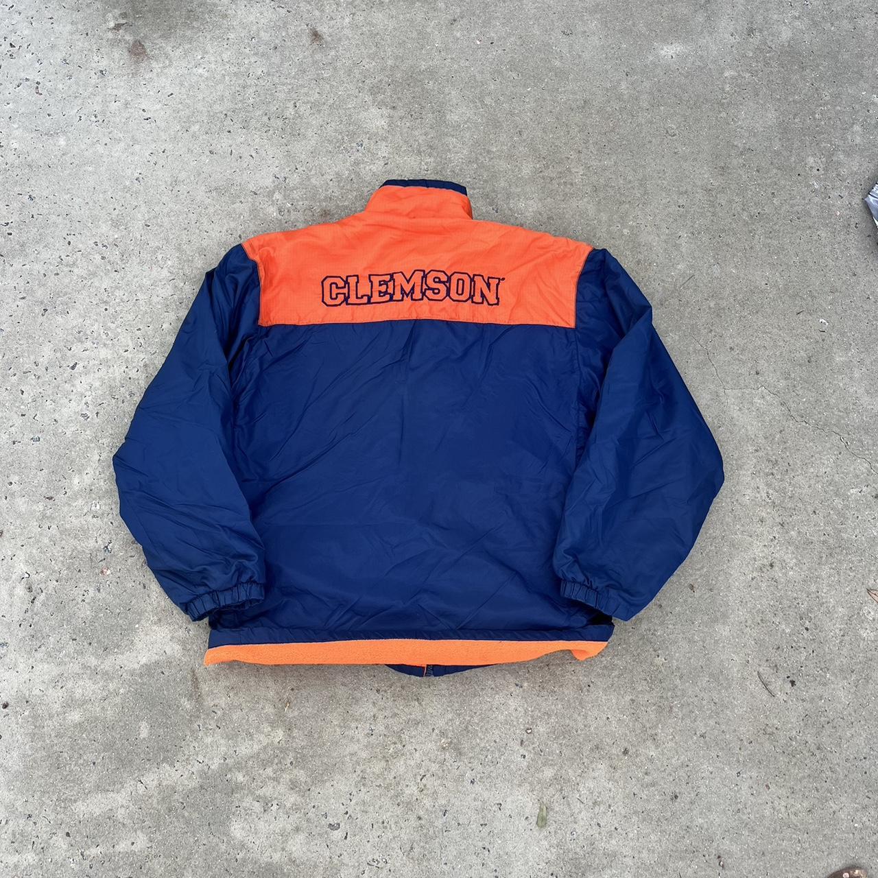 CRAZY vintage y2k Clemson fleece puffer no... - Depop