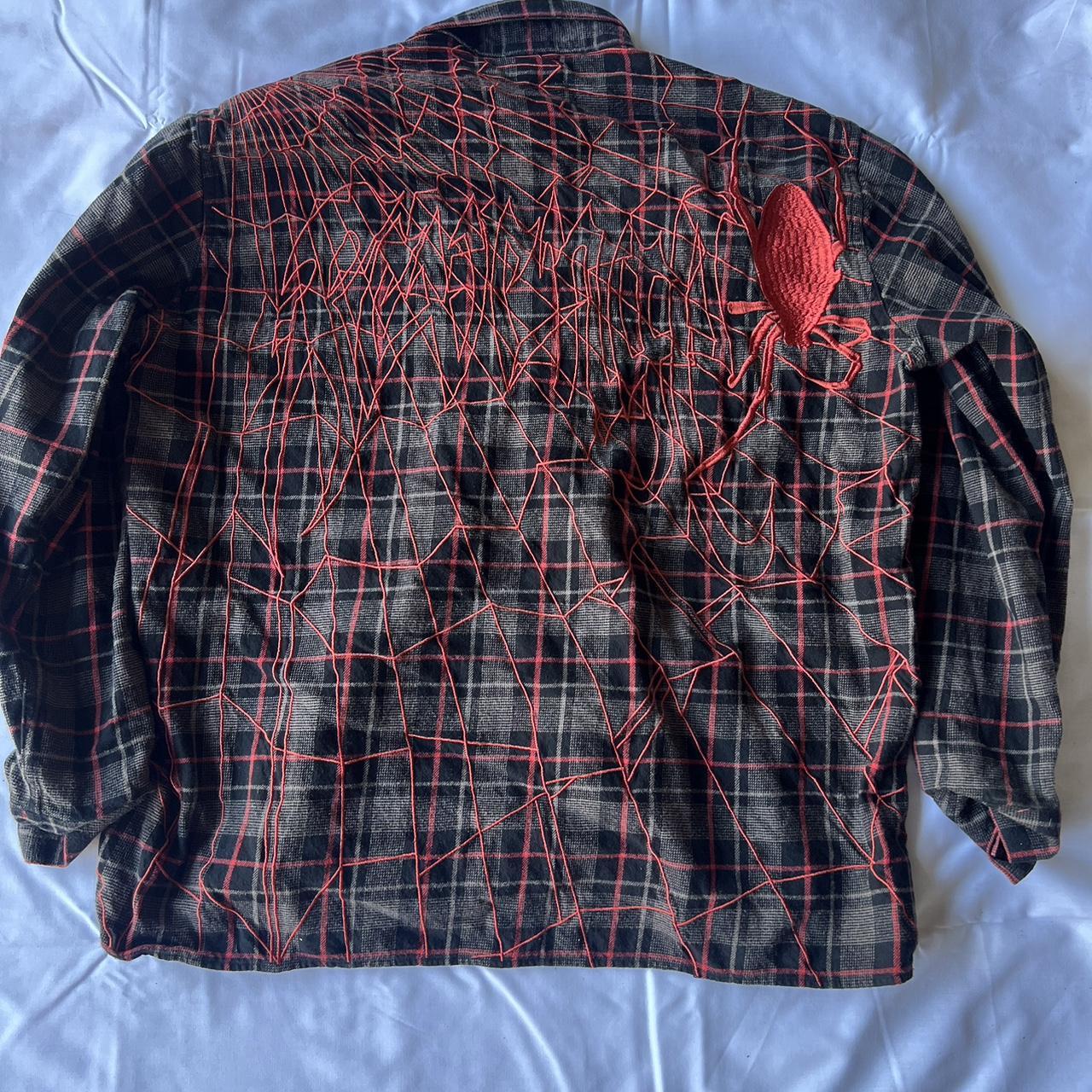 REVENGE SPIDER FLANNEL !! SIZE MEDIUM !! GREAT... - Depop