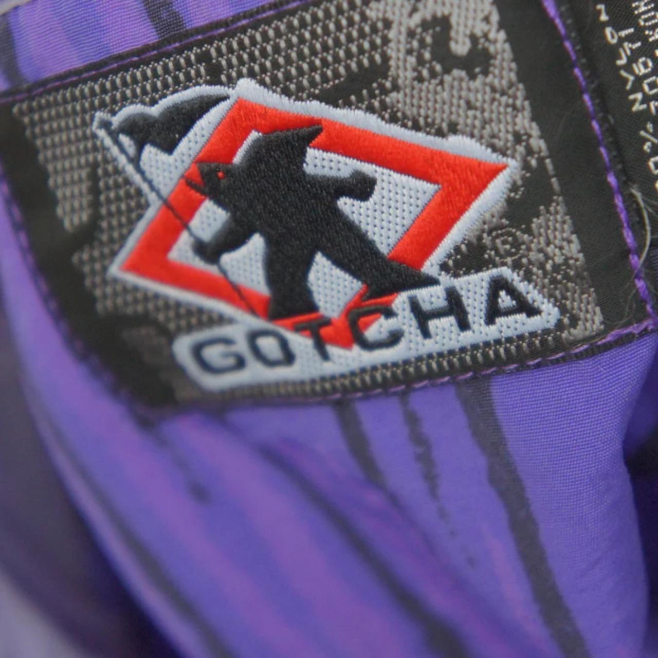 Men's vintage 90s Gotcha anorak windbreaker jacket... - Depop