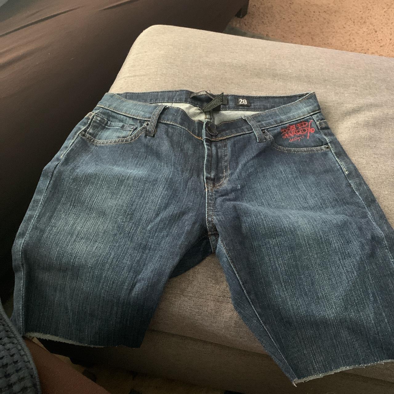 Ed Hardy Cut Off Jorts Denim Jean Shorts Size 28... - Depop