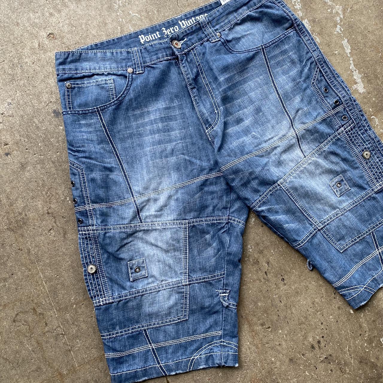 Really Sick 00s Y2k Point Zero Shorts 36 waist... - Depop