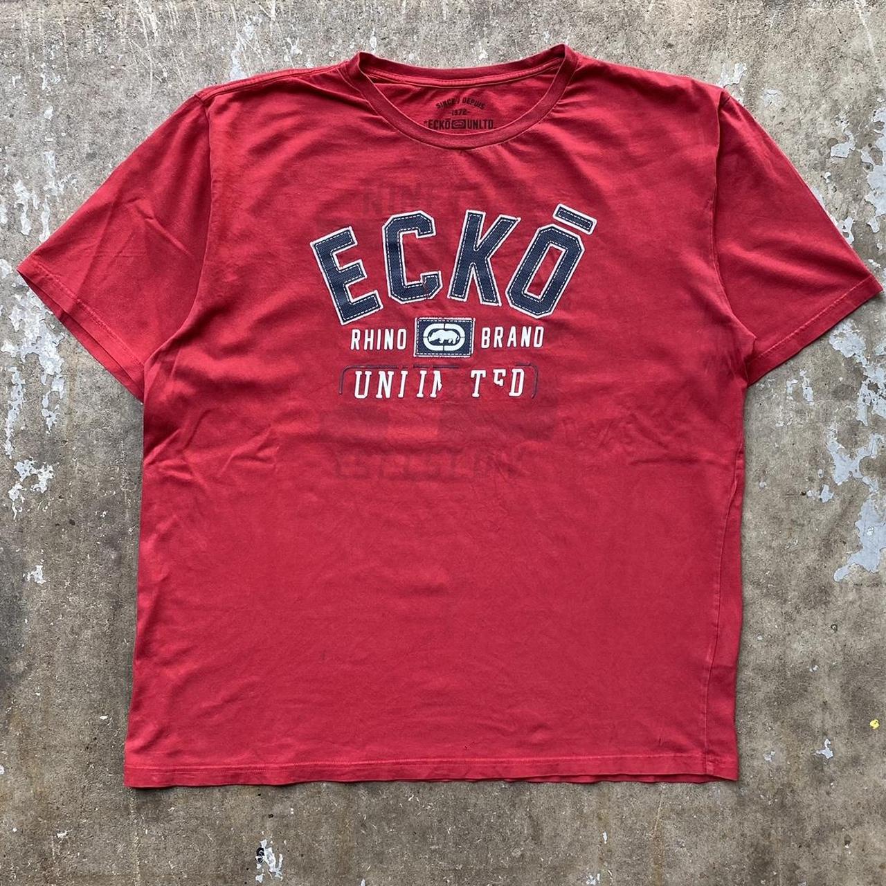 00s Y2k Ecko Untld Tee Shirt Men XXL, fits more XL... - Depop