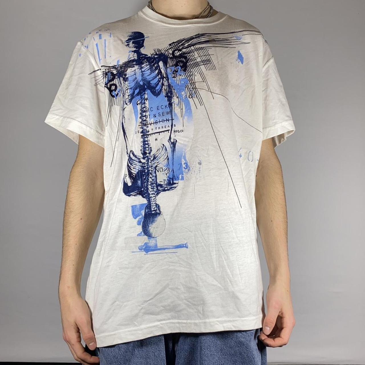 00s Y2k/Grunge Skull Ecko Untld Tee Shirt -BRAND NEW... - Depop